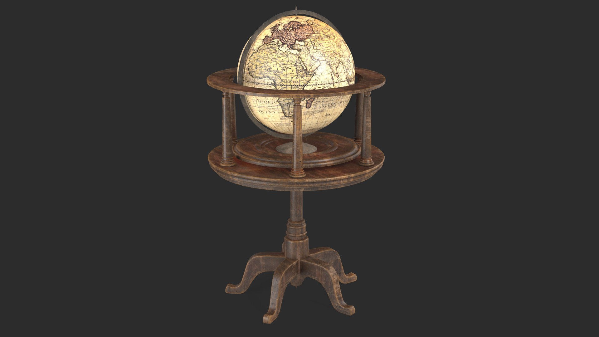World Globe 8K PBR Textures model - TurboSquid 1807576