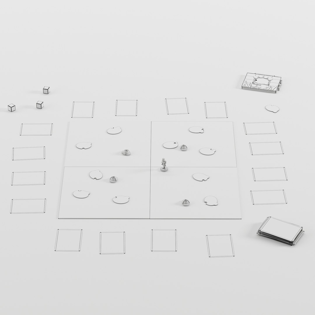 3D Model Board Game Outfoxed - TurboSquid 2056612