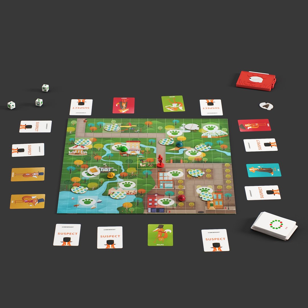 3D Model Board Game Outfoxed - TurboSquid 2056612