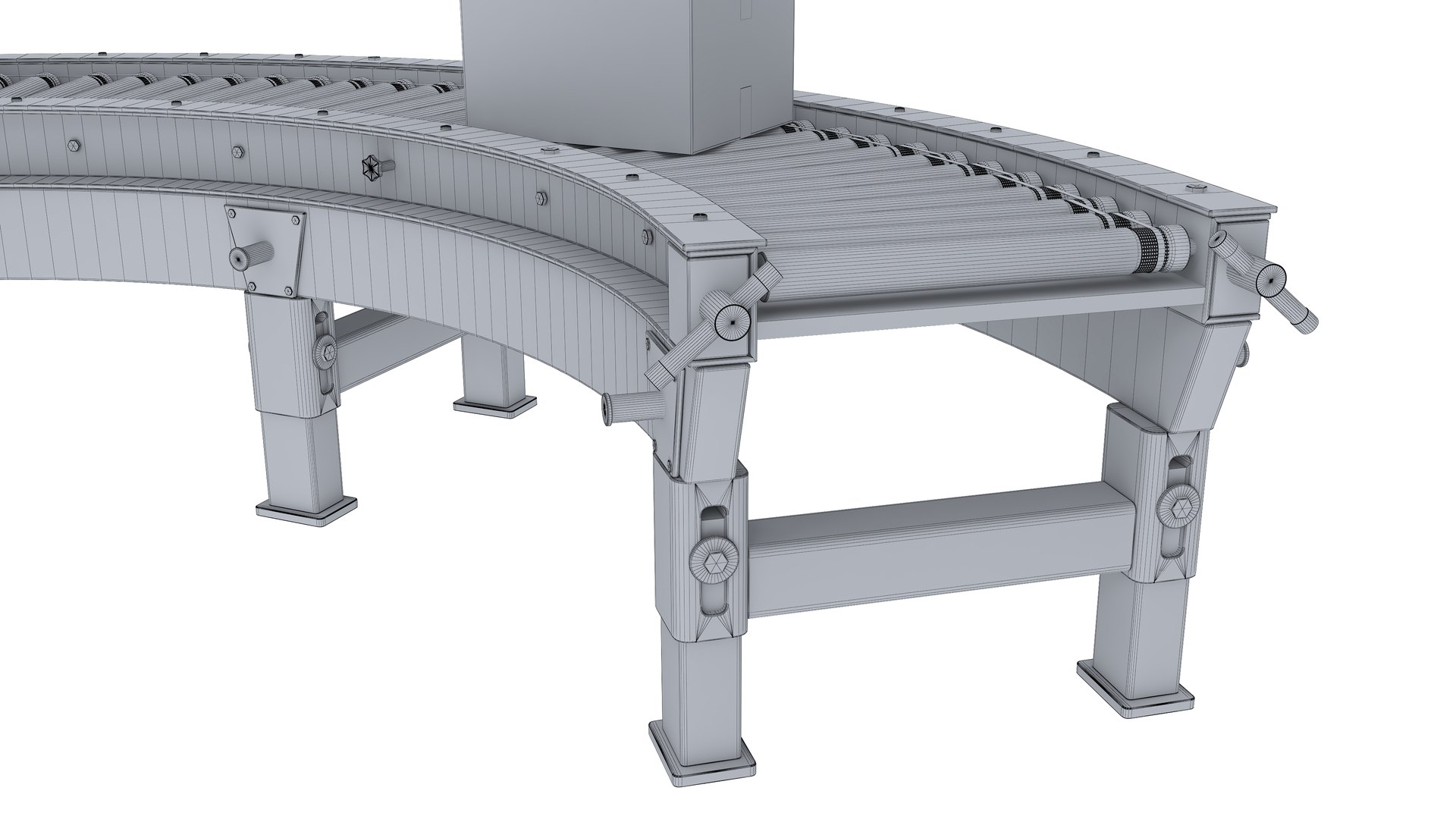 Conveyor With Packages 3D Model - TurboSquid 2249347