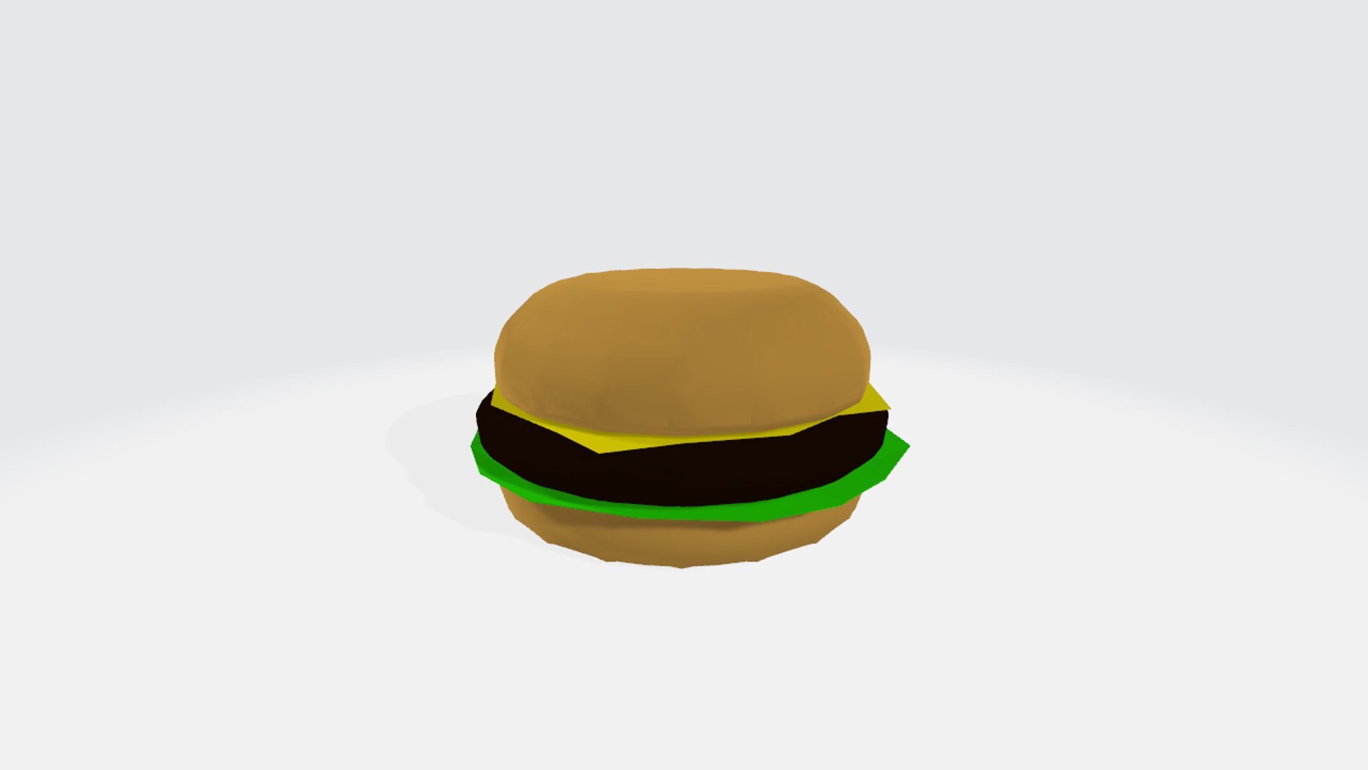 Low-poly Hamburger Food Beef Model - TurboSquid 1541365