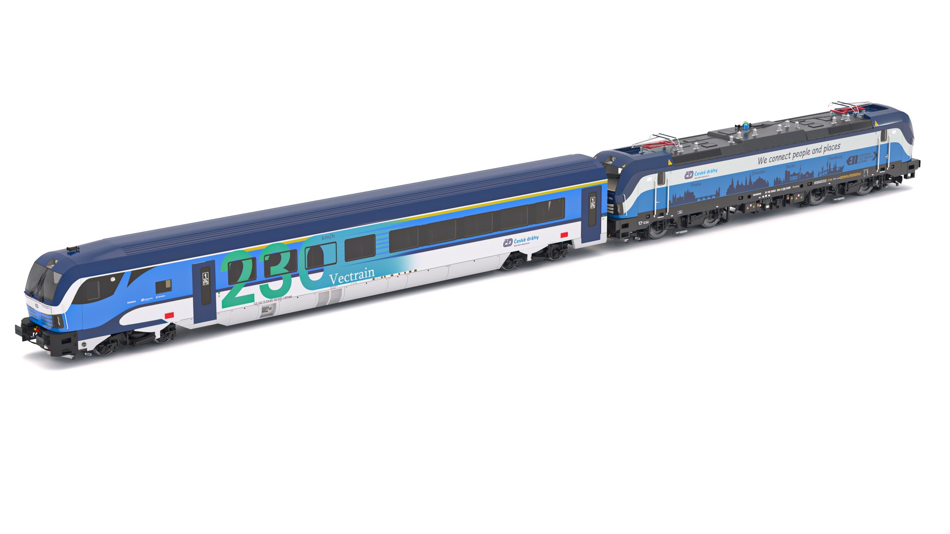 3D Siemens Vectron - Vectrain ComfortJet Train Collection 1 Model ...