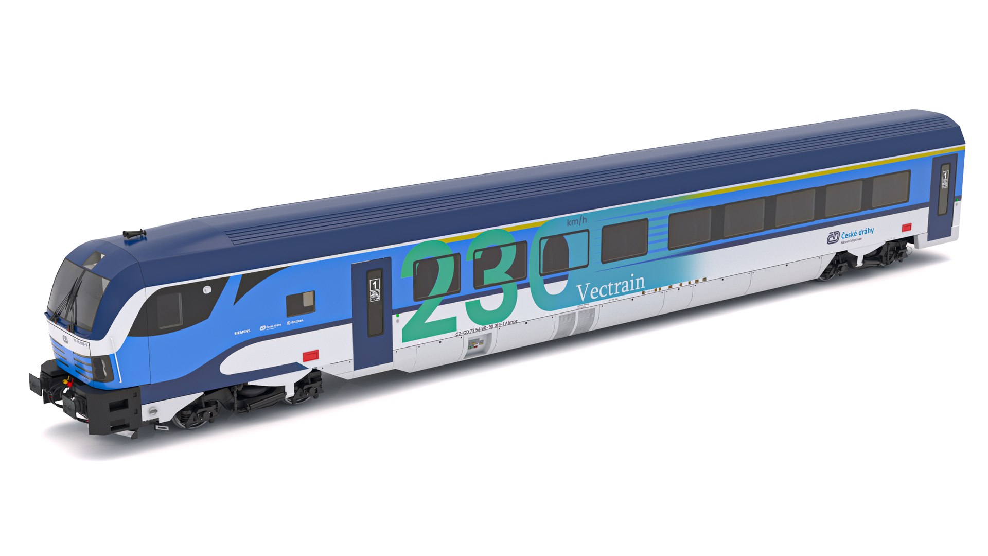 3D Siemens Vectron - Vectrain ComfortJet Train Collection 1 Model ...