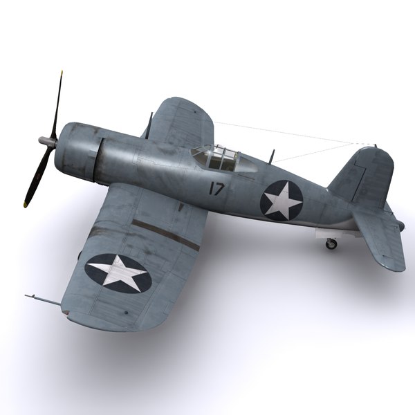 3ds max f4u corsair fighters vmf