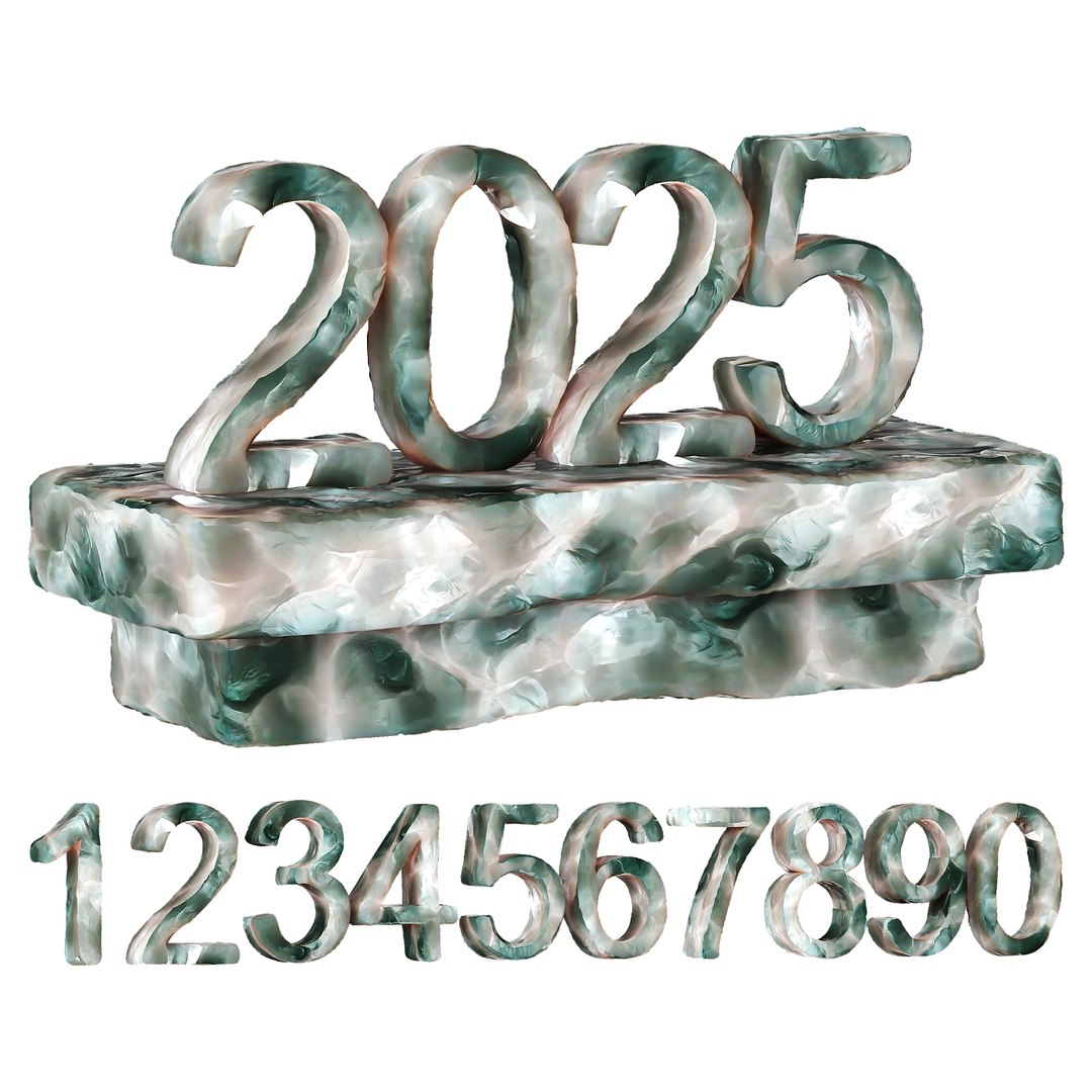 Ice Numbers 3D - TurboSquid 2320505