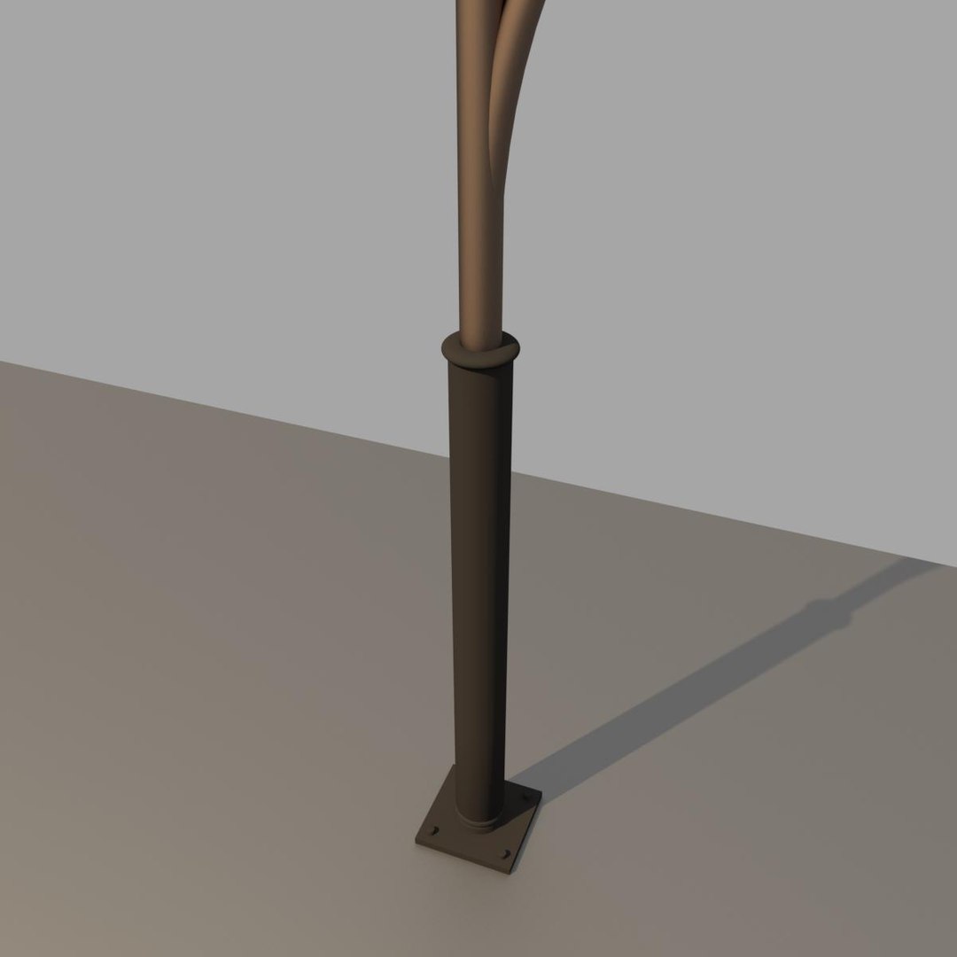 Curved Street Lights Lamp 3D Model - TurboSquid 1159633