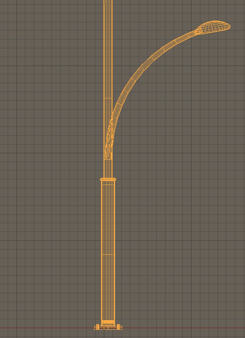 Curved Street Lights Lamp 3D Model - TurboSquid 1159633