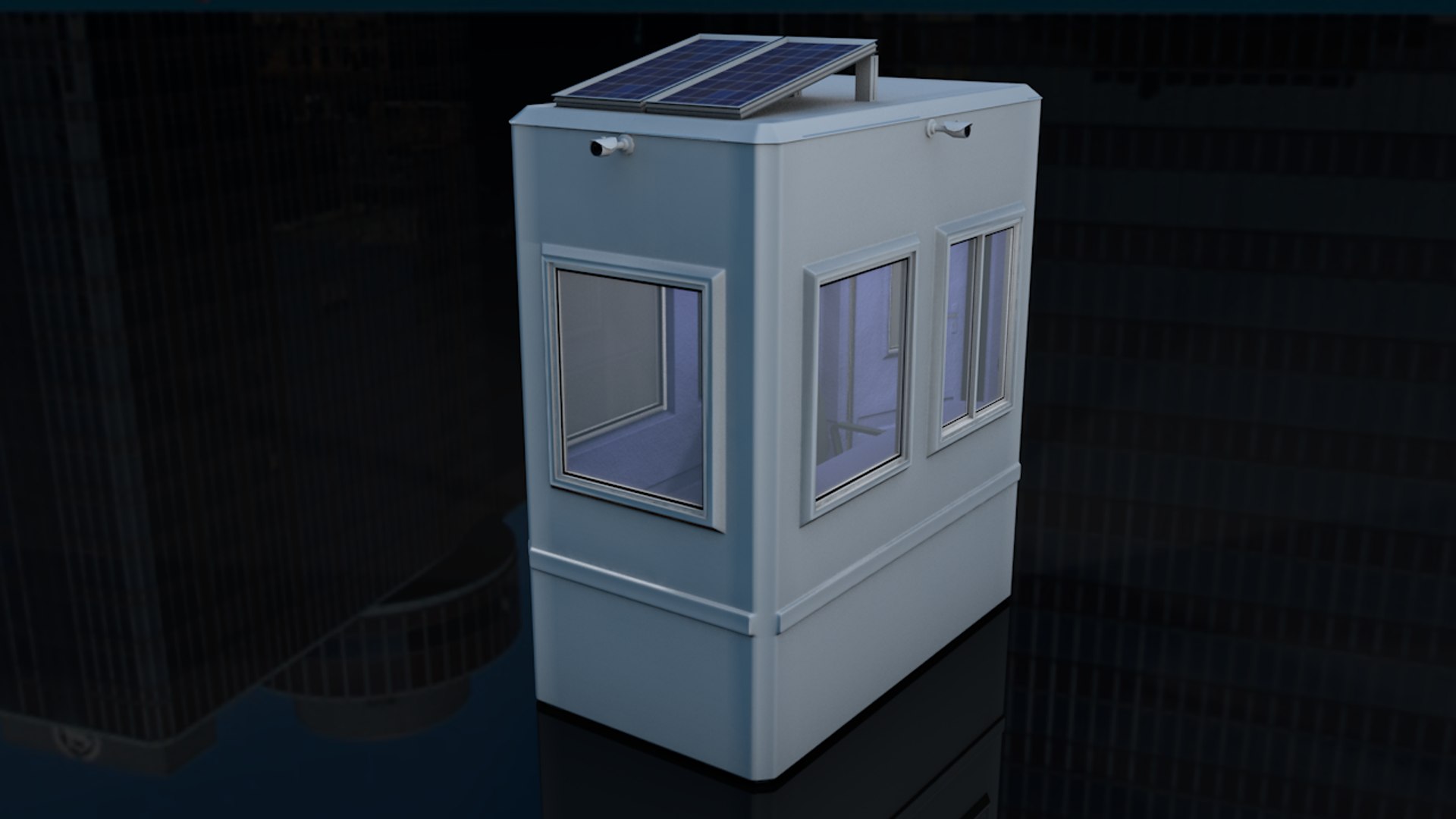 Security cabin 3D - TurboSquid 1364406