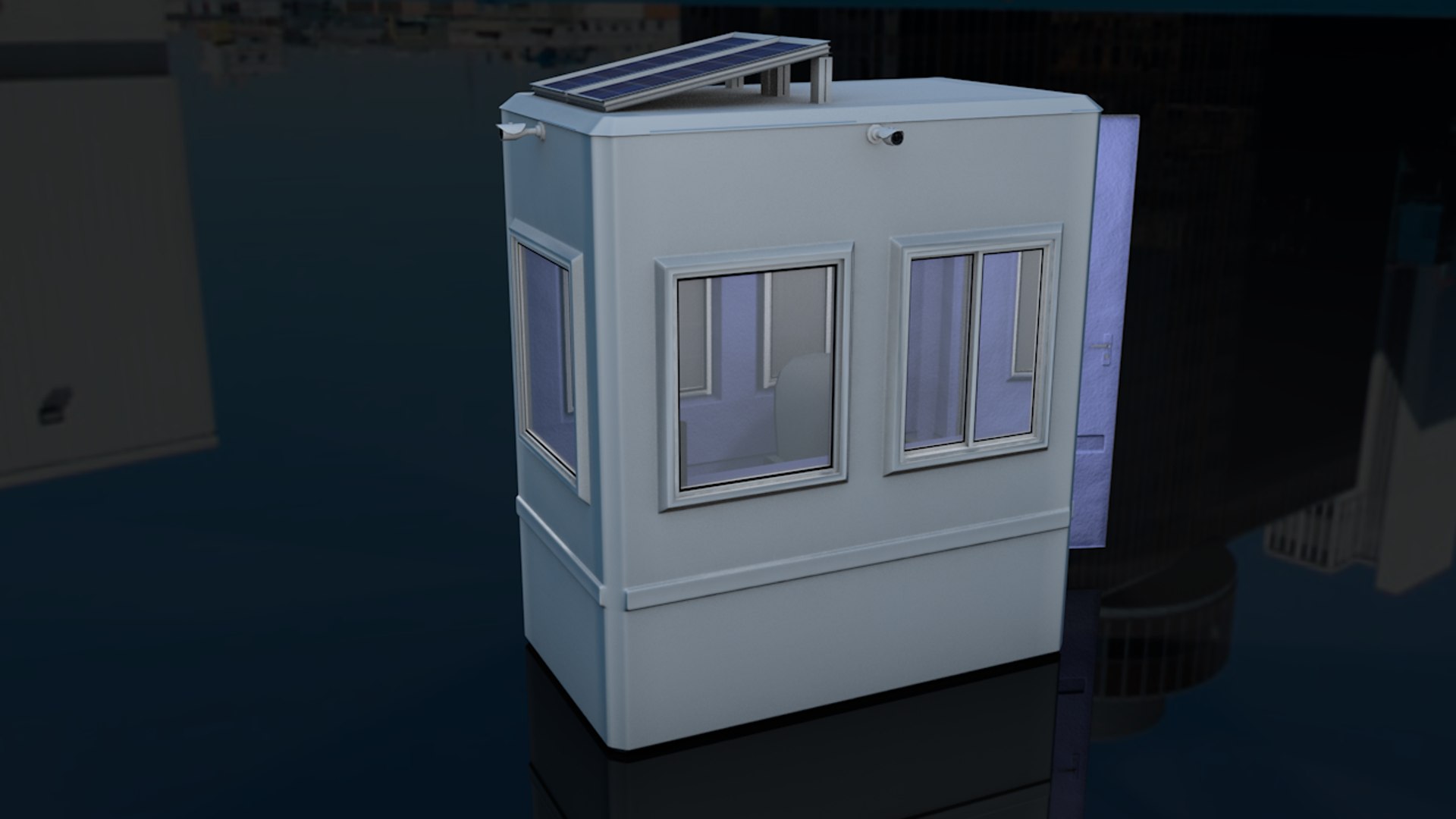 Security cabin 3D - TurboSquid 1364406