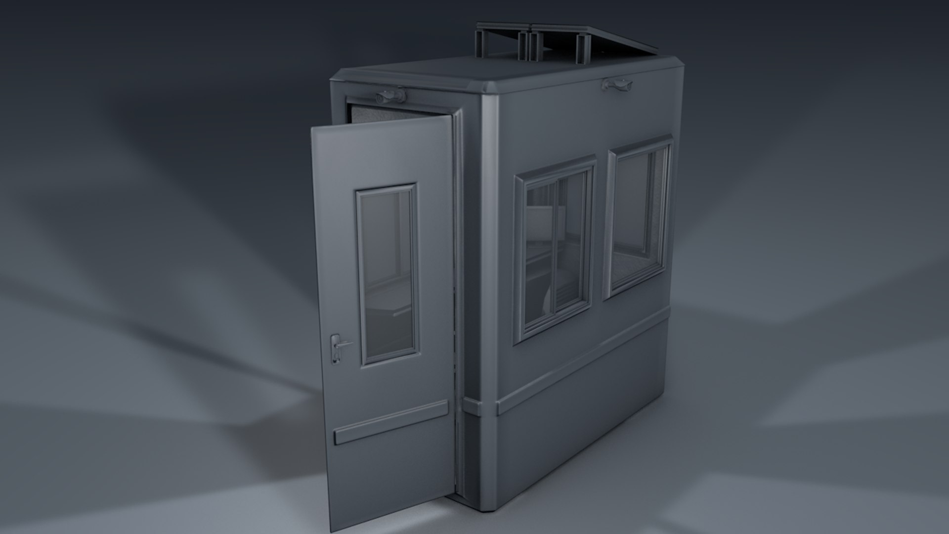 Security cabin 3D - TurboSquid 1364406