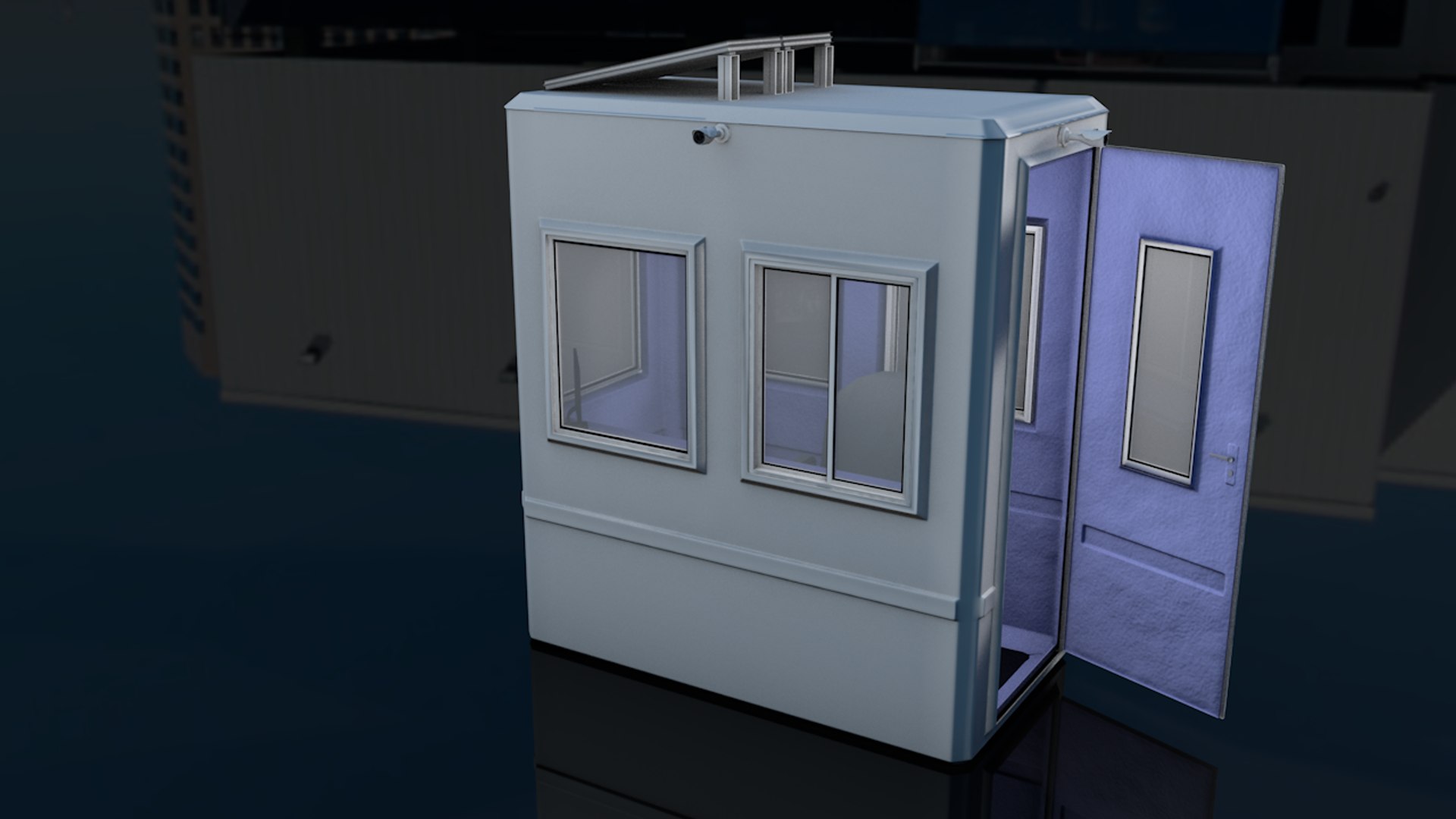 Security cabin 3D - TurboSquid 1364406
