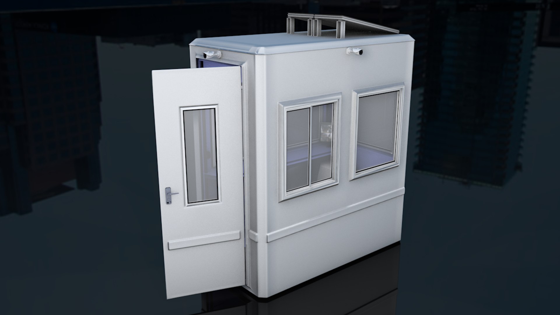 Security cabin 3D - TurboSquid 1364406