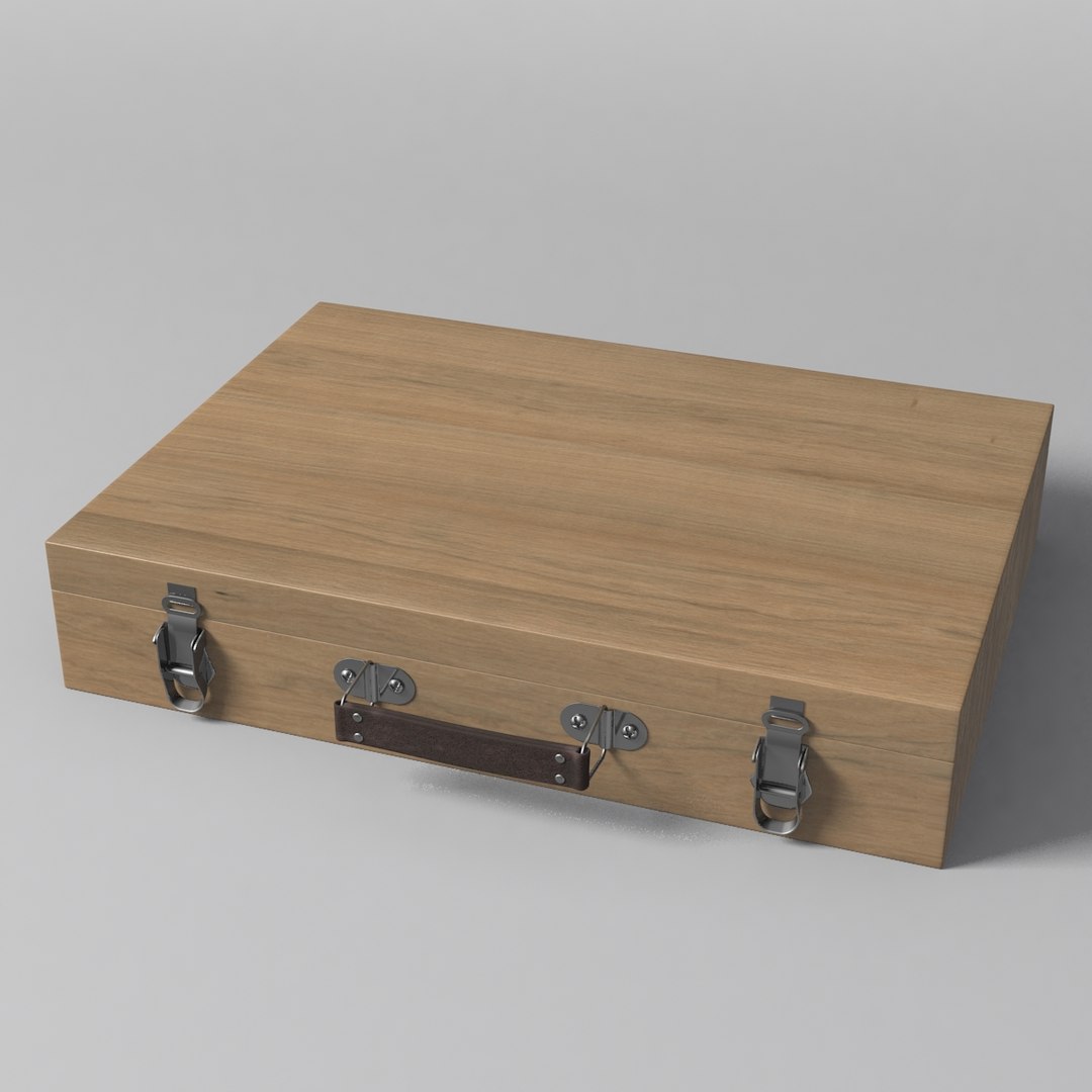 Portable Wooden Box Storage 3D - TurboSquid 1218974