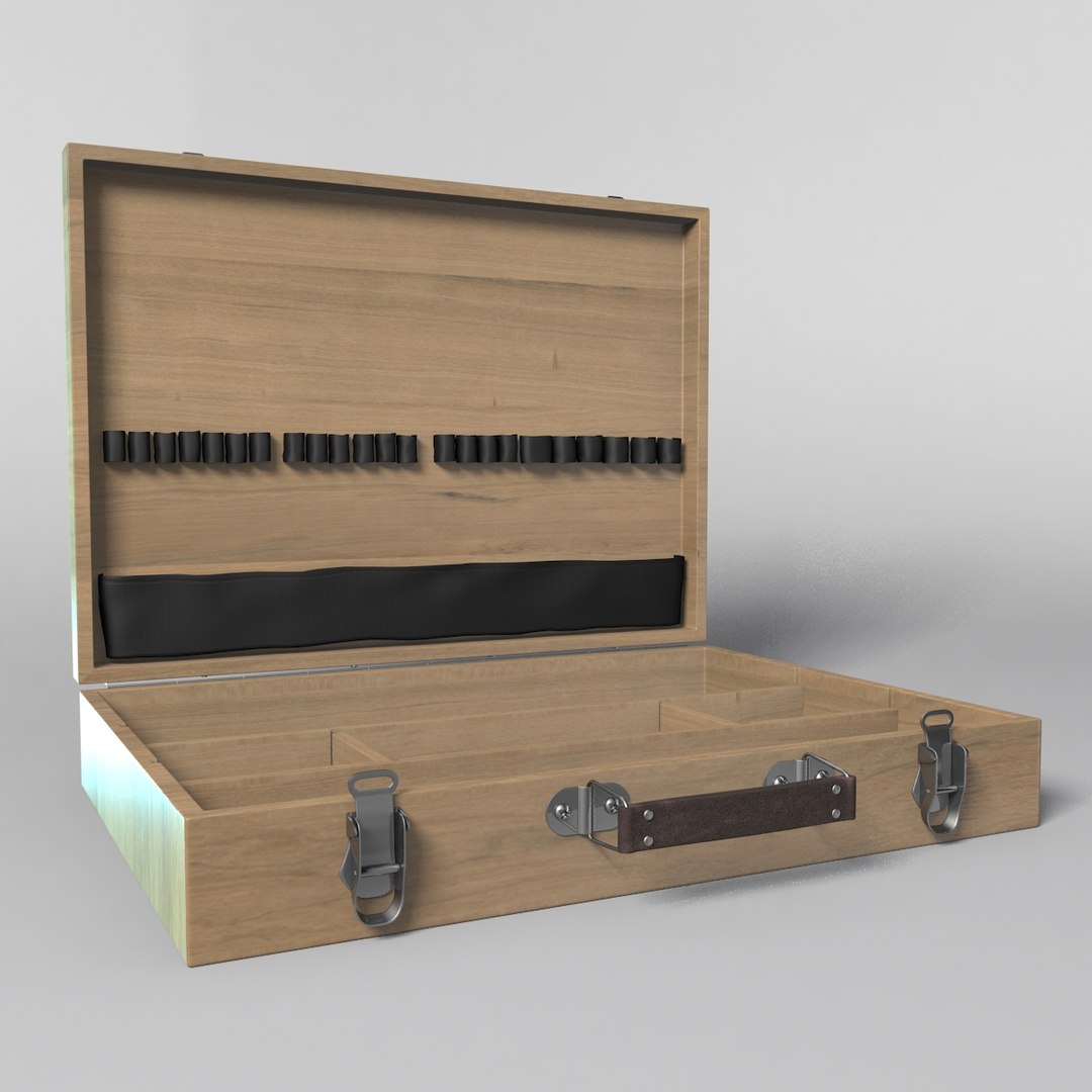 Portable Wooden Box Storage 3D - TurboSquid 1218974