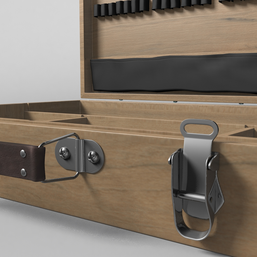 Portable wooden box storage 3D - TurboSquid 1218974