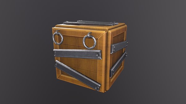 modelo 3d Stylized crate - TurboSquid 1976253