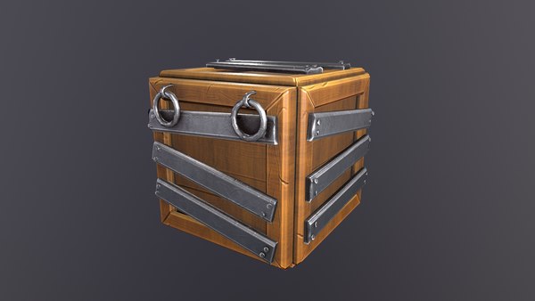 modelo 3d Stylized crate - TurboSquid 1976253