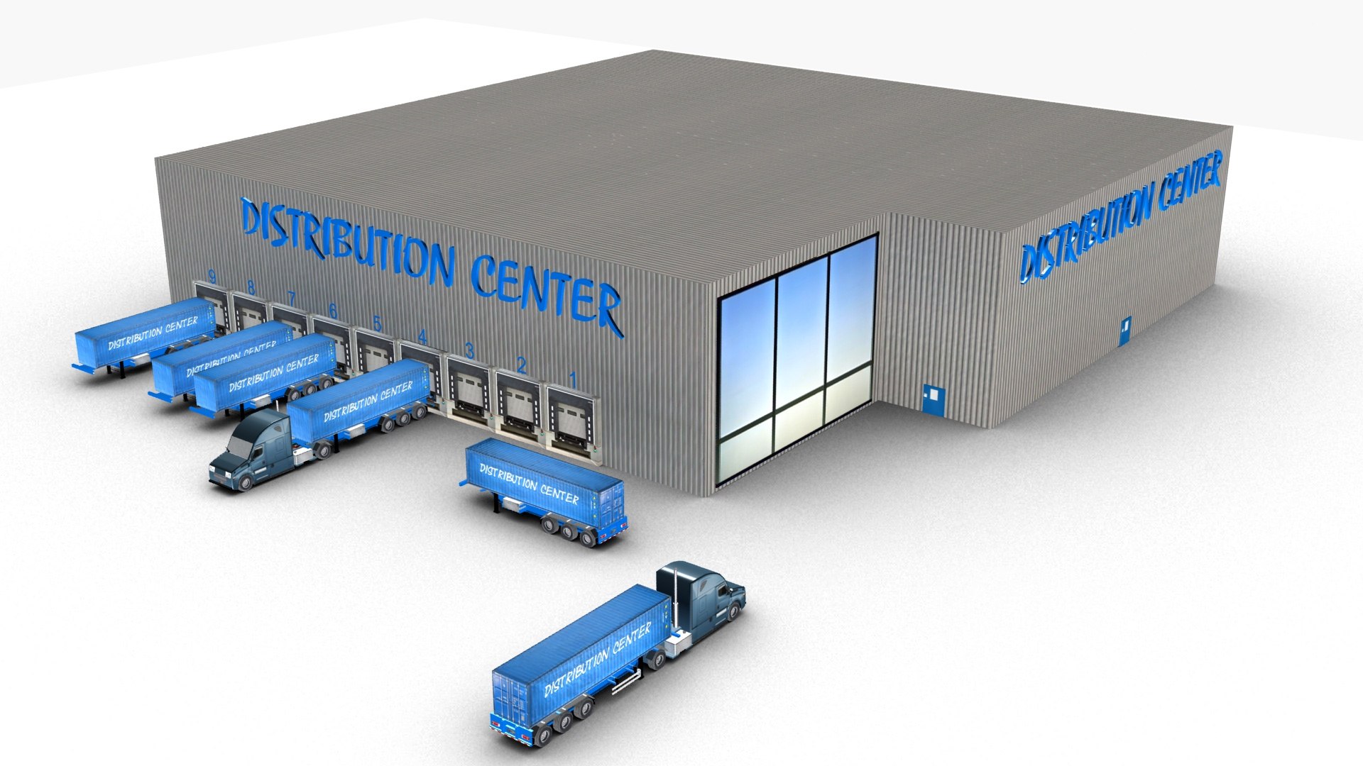 Distribution Center 3D - TurboSquid 1768517