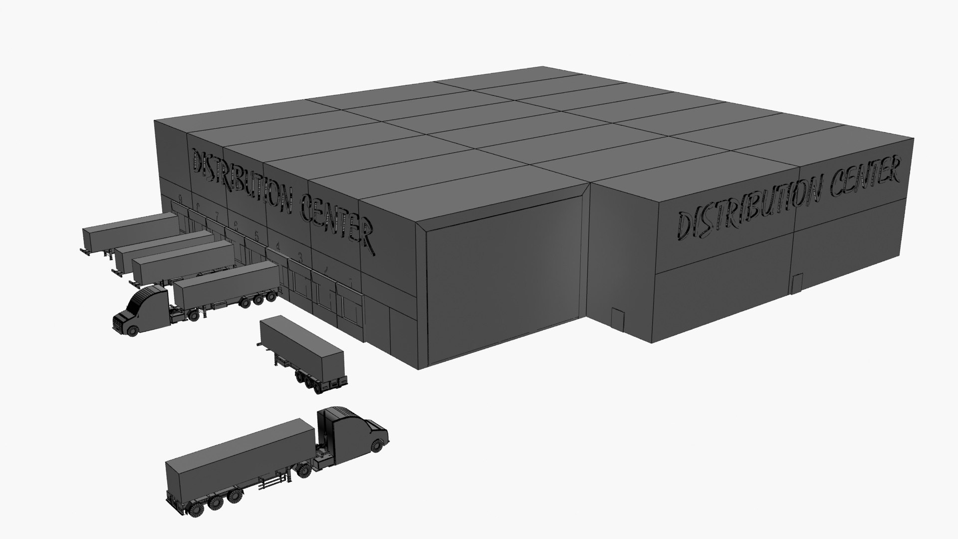 Distribution Center 3D - TurboSquid 1768517