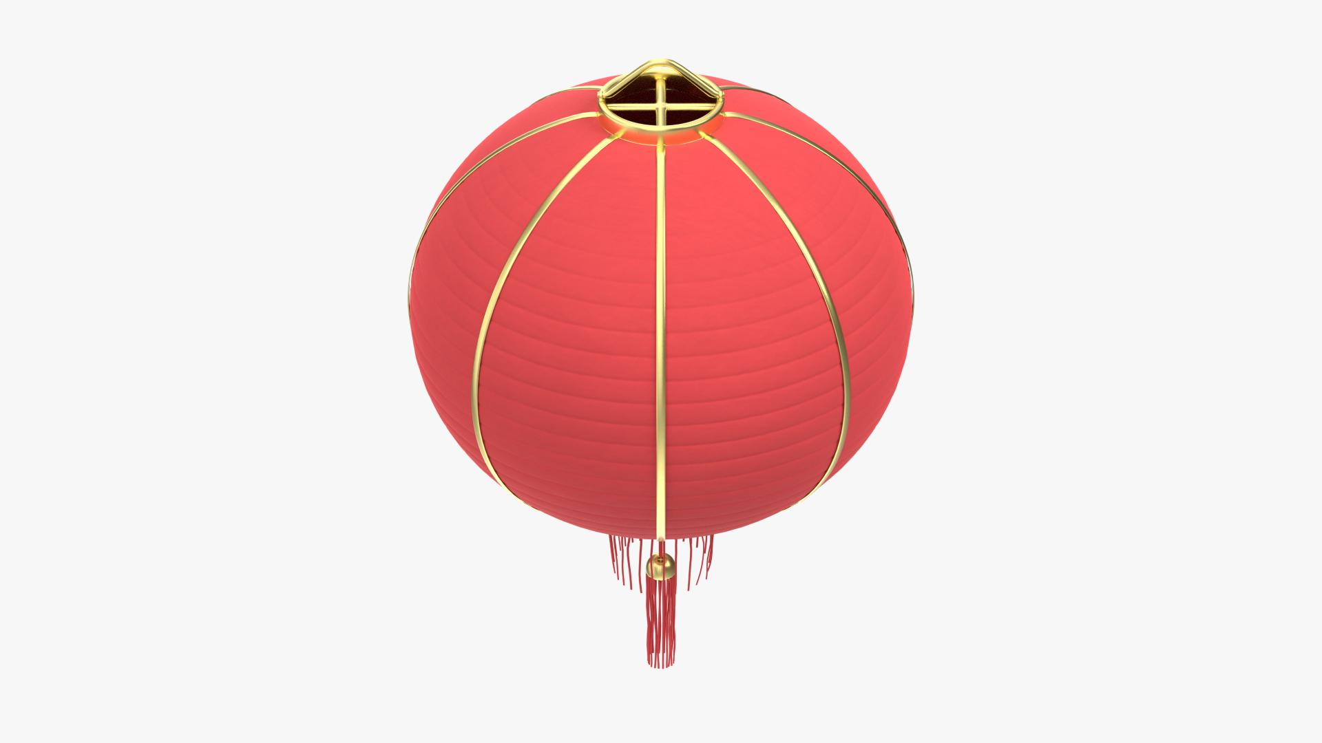 3D Model Chinese Lantern Mockup - TurboSquid 2143305