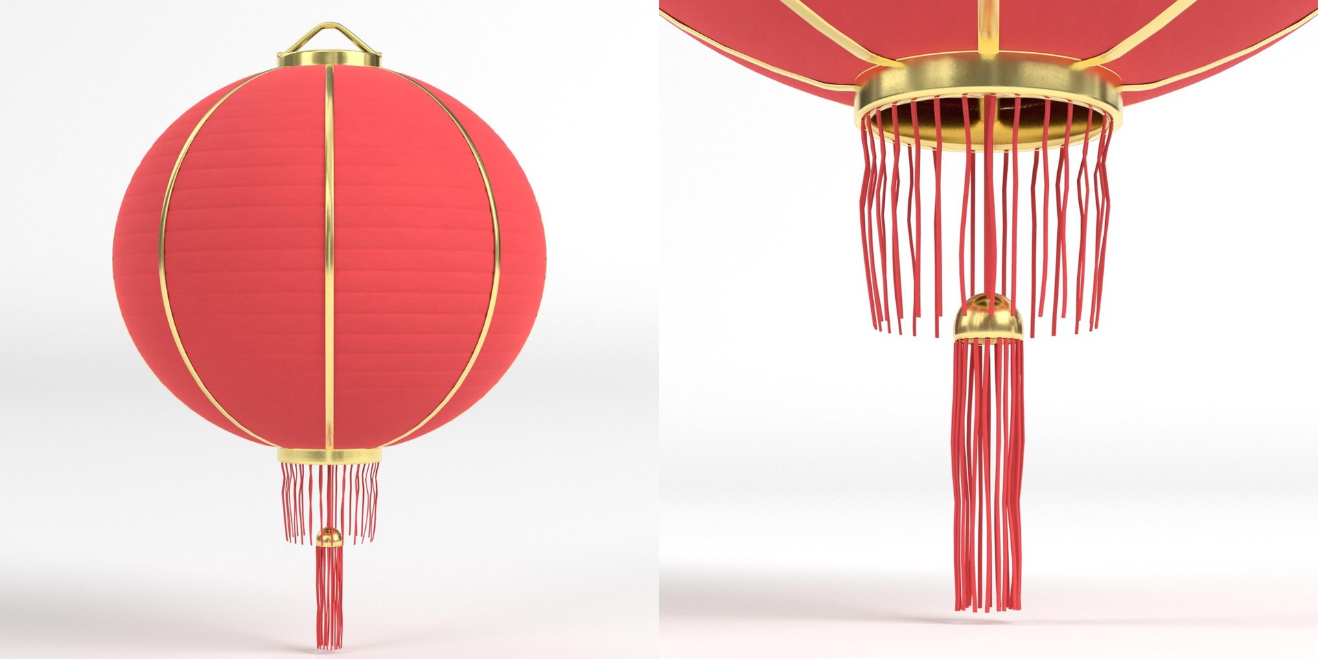 3D Model Chinese Lantern Mockup - TurboSquid 2143305