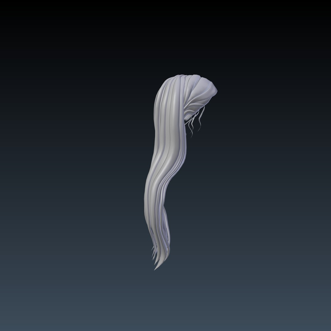 3D Hairstyle Secondlife Model - TurboSquid 1650491