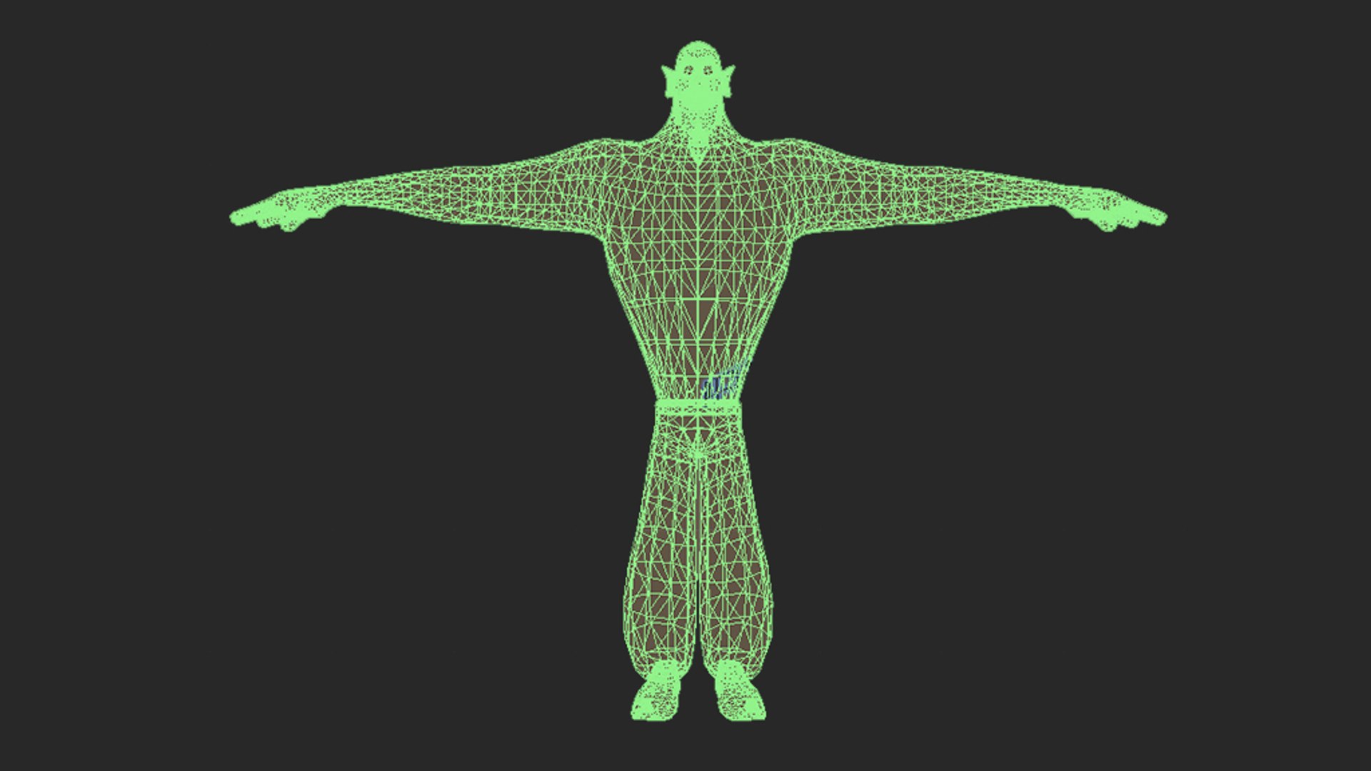 Blue genie character model - TurboSquid 1597632