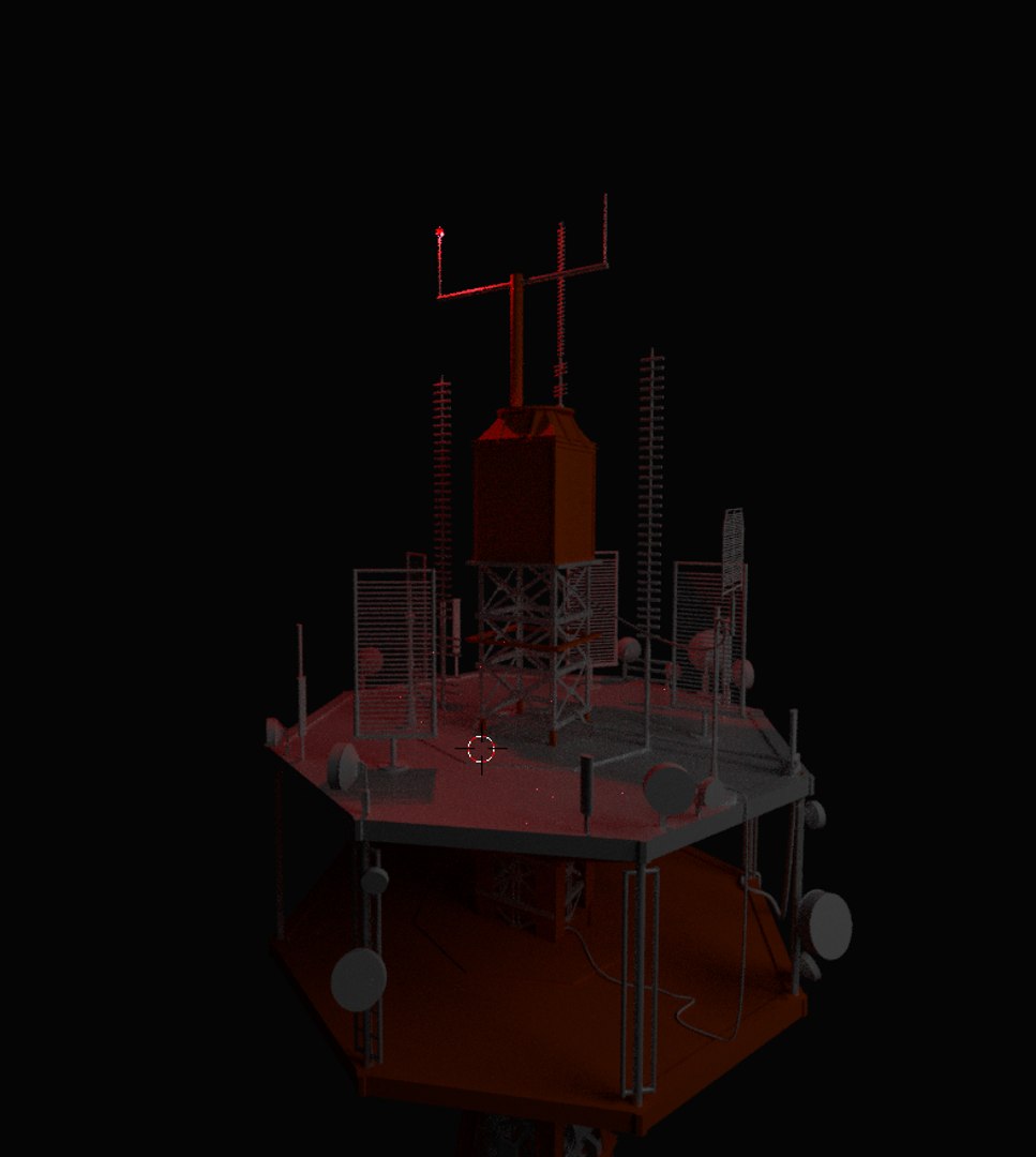 3D Radio Tower Model - TurboSquid 1225844