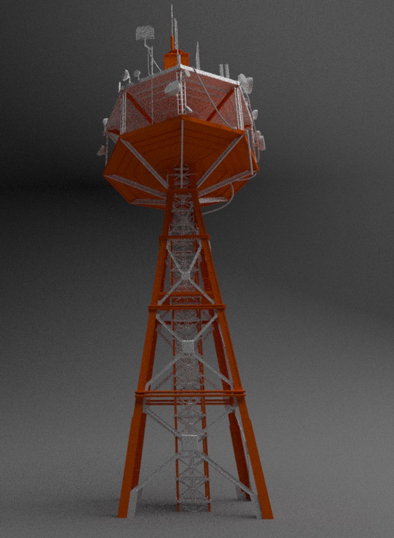 3D Radio Tower Model - TurboSquid 1225844