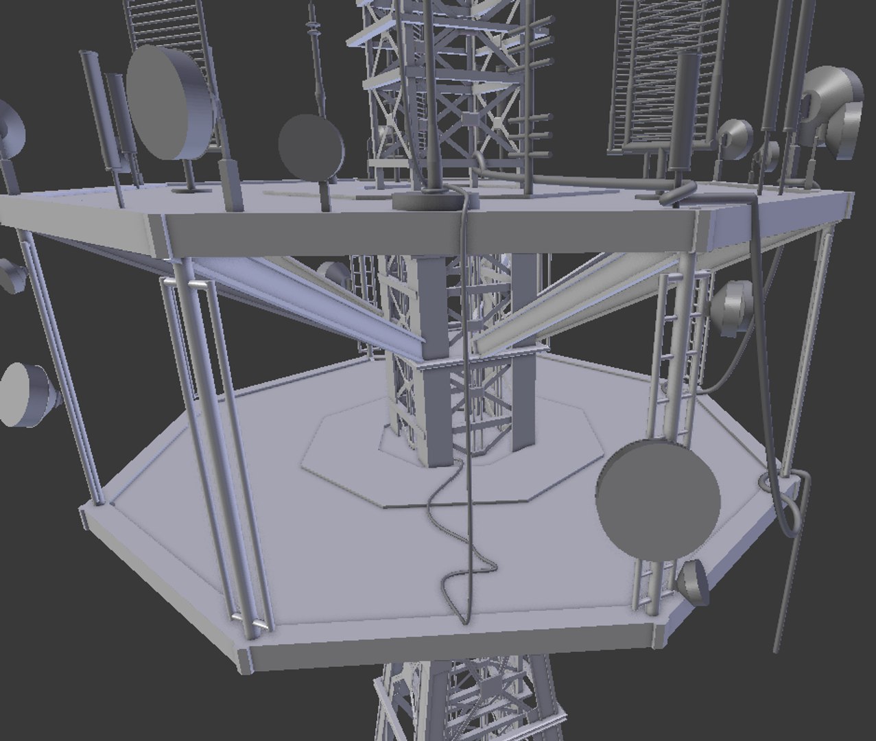 3D Radio Tower Model - TurboSquid 1225844