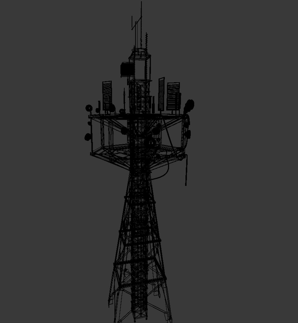 3D Radio Tower Model - TurboSquid 1225844