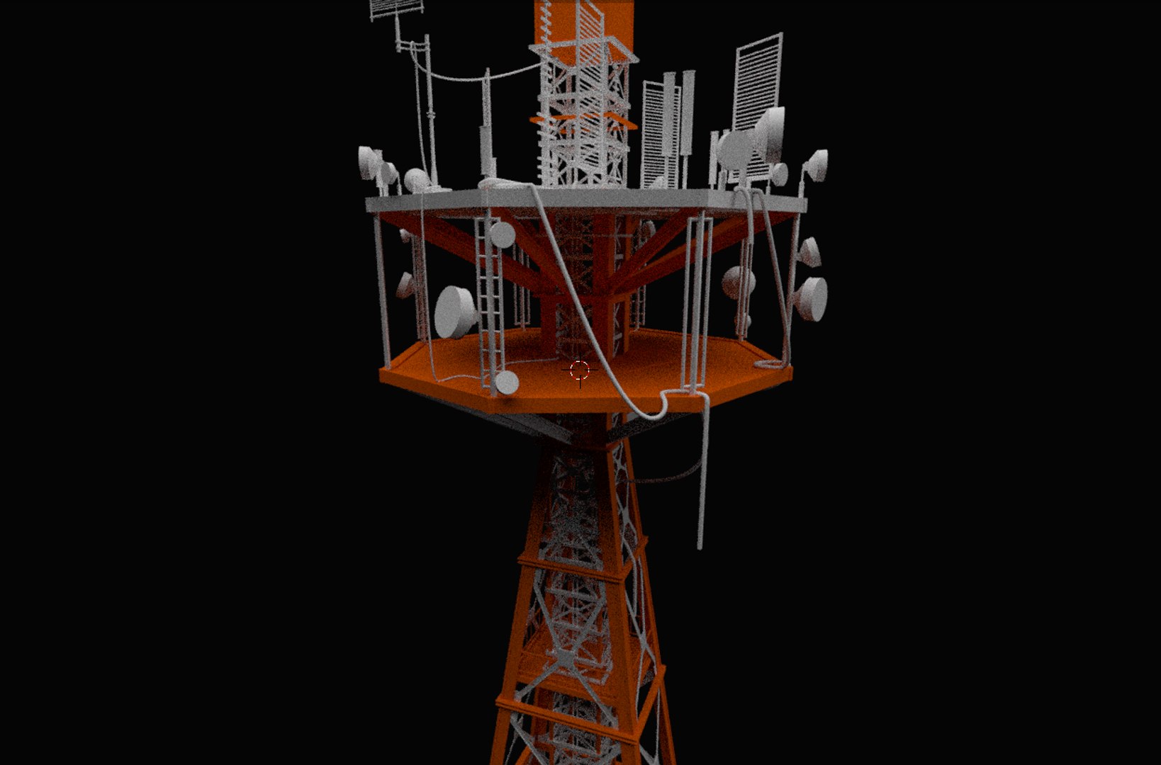 3D Radio Tower Model - TurboSquid 1225844