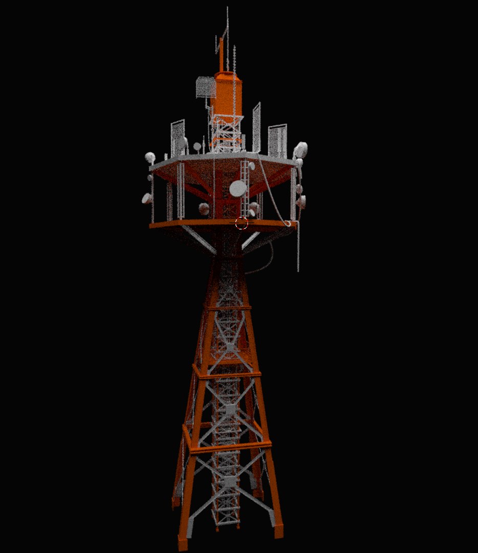 3D Radio Tower Model - TurboSquid 1225844