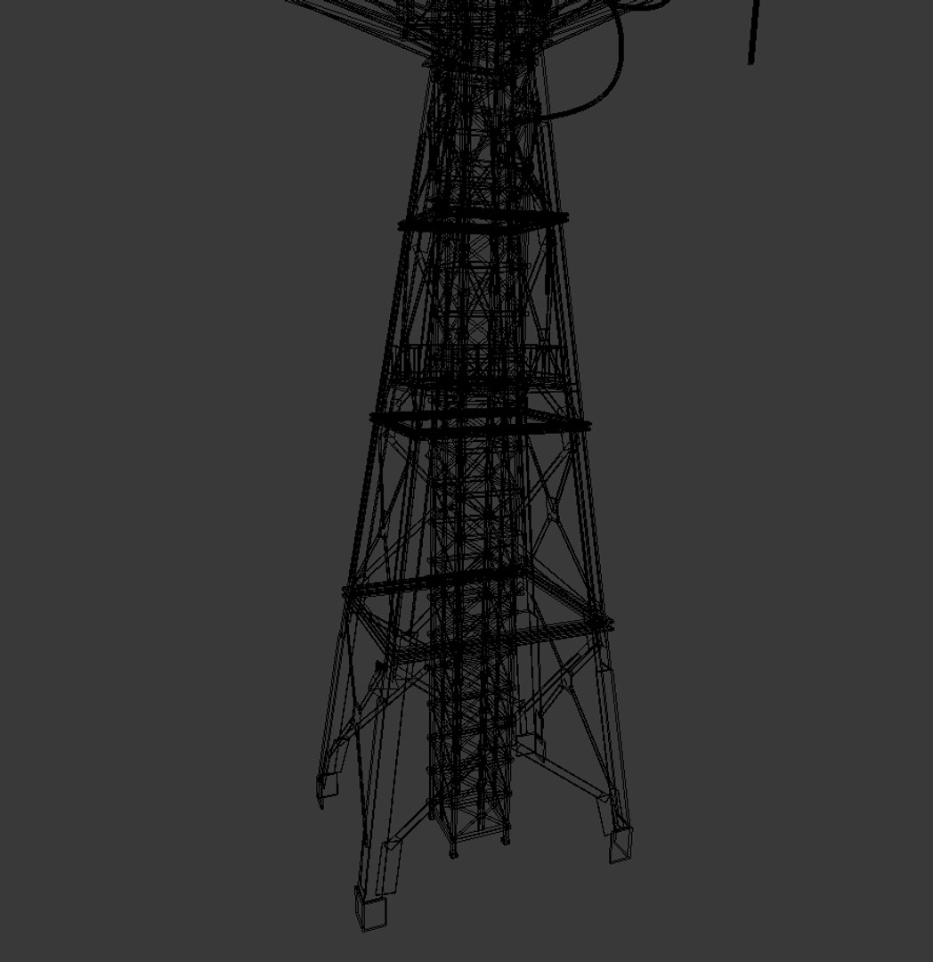 3D Radio Tower Model - TurboSquid 1225844