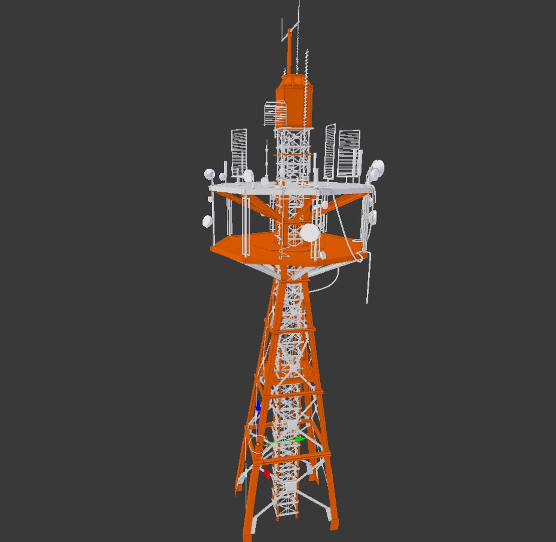 3D Radio Tower Model - TurboSquid 1225844