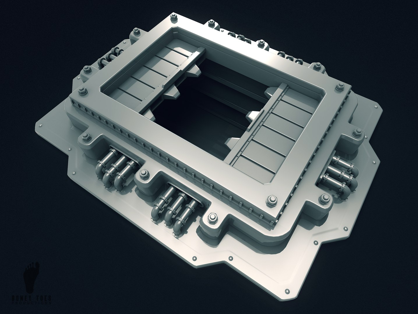 Scifi Garbage Chute 3D Model - TurboSquid 1270035