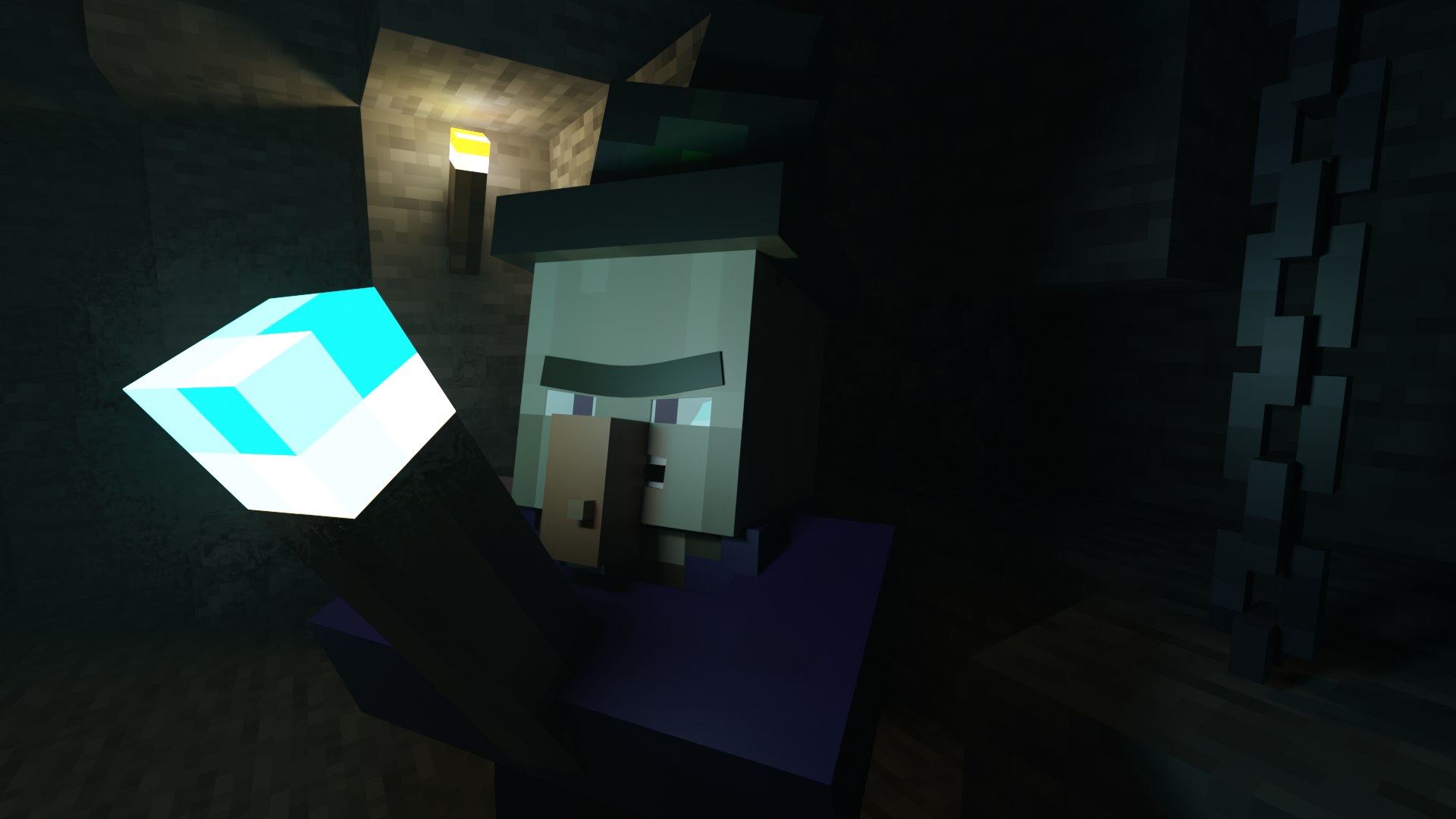 3D Model Rigged Minecraft Witch - TurboSquid 1980508