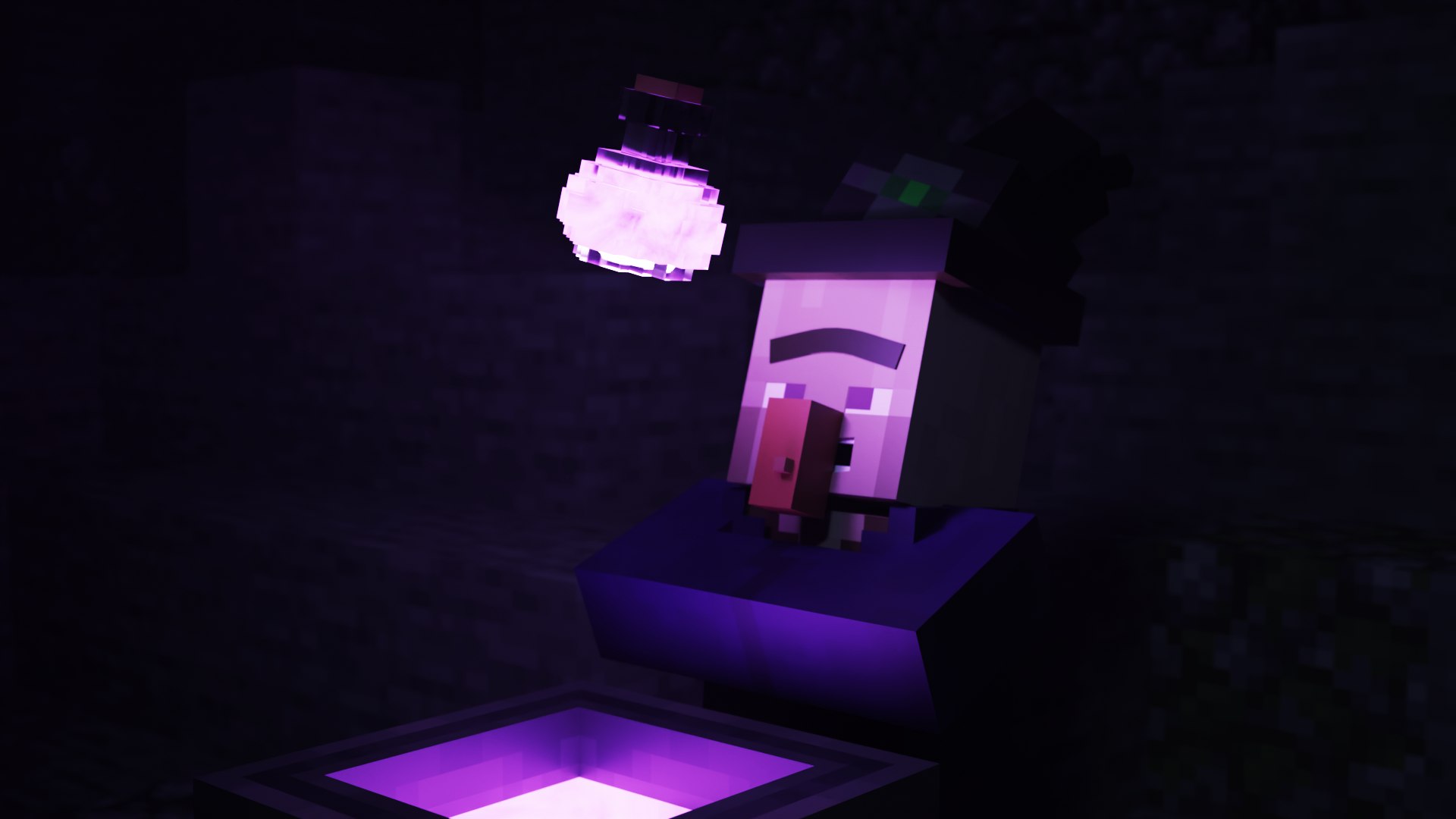3D Model Rigged Minecraft Witch - TurboSquid 1980508