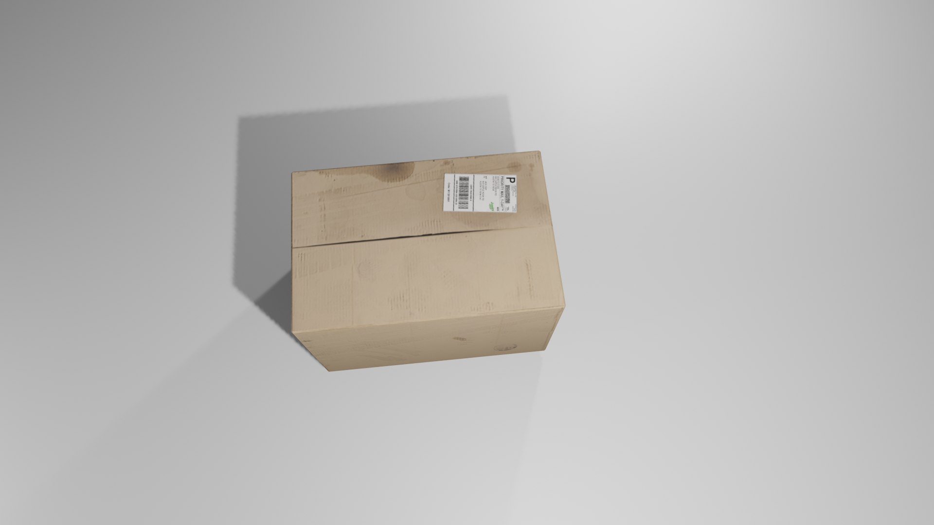 Worn Cardboard Box 3D Model - TurboSquid 1704797