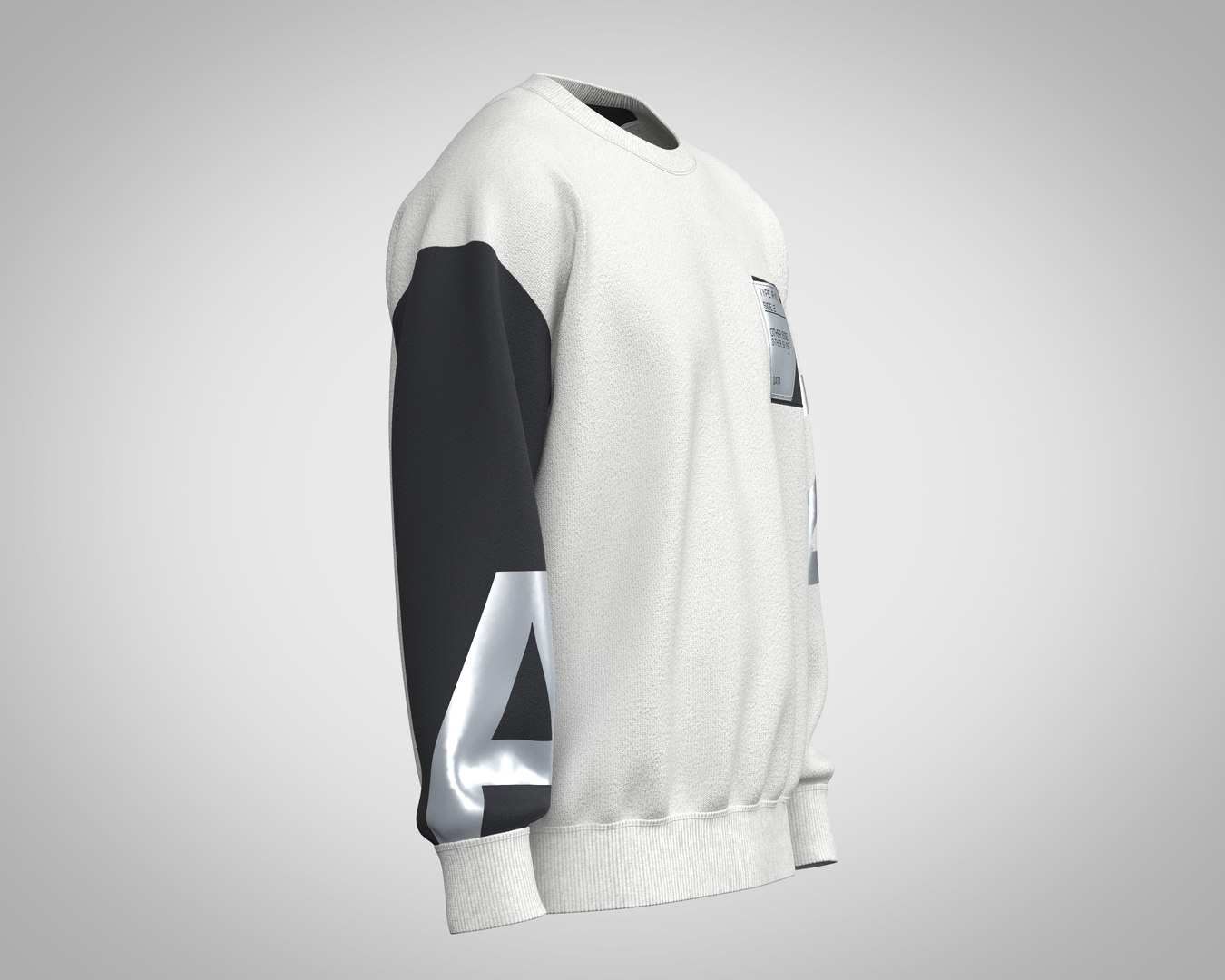 Mens Printed Sweatshirt Model - TurboSquid 2047512