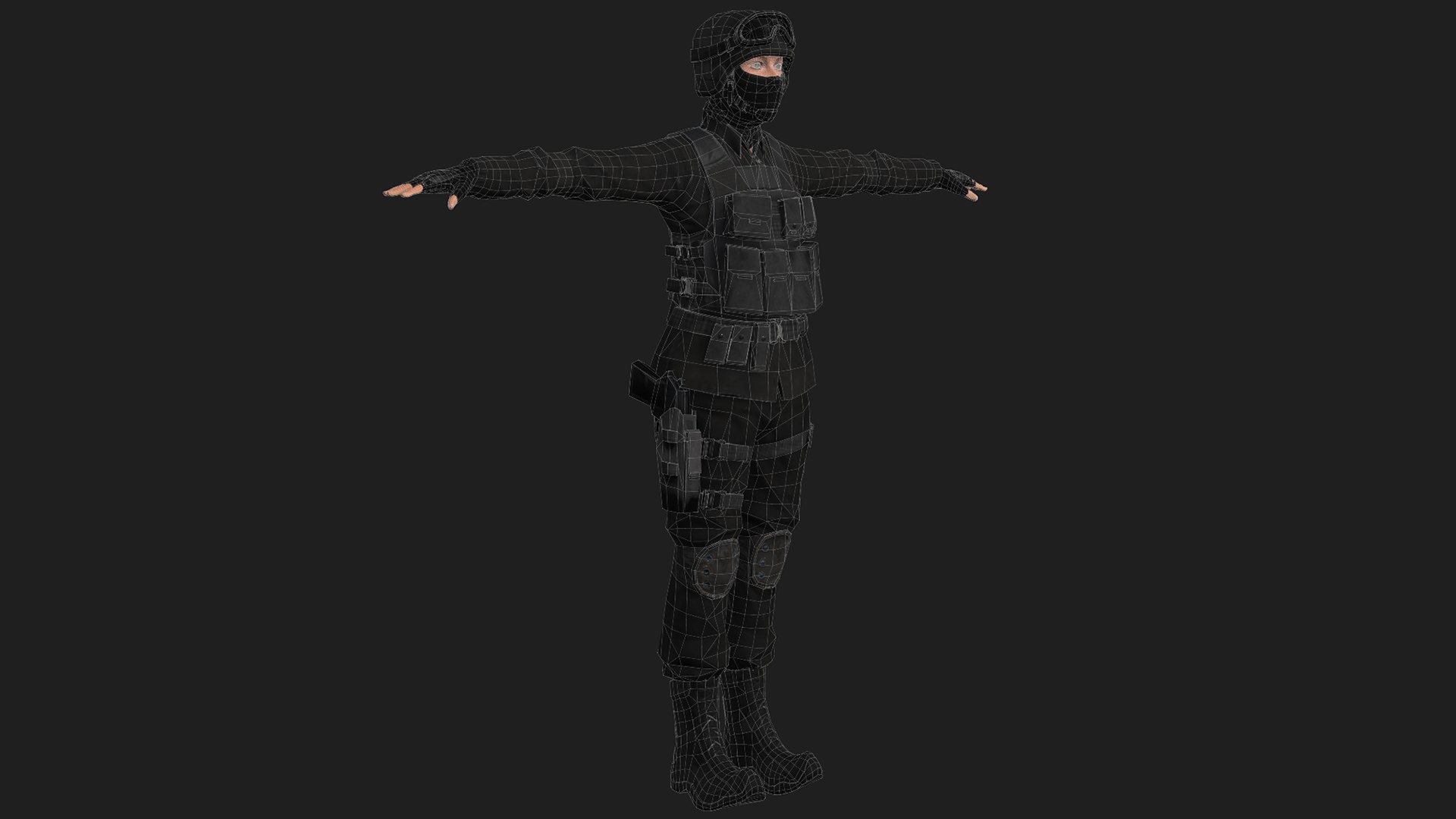 3D Swat Police Officer Model - TurboSquid 1663086