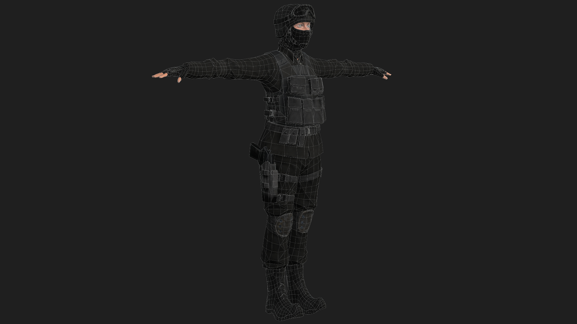 3D swat police officer model - TurboSquid 1663086