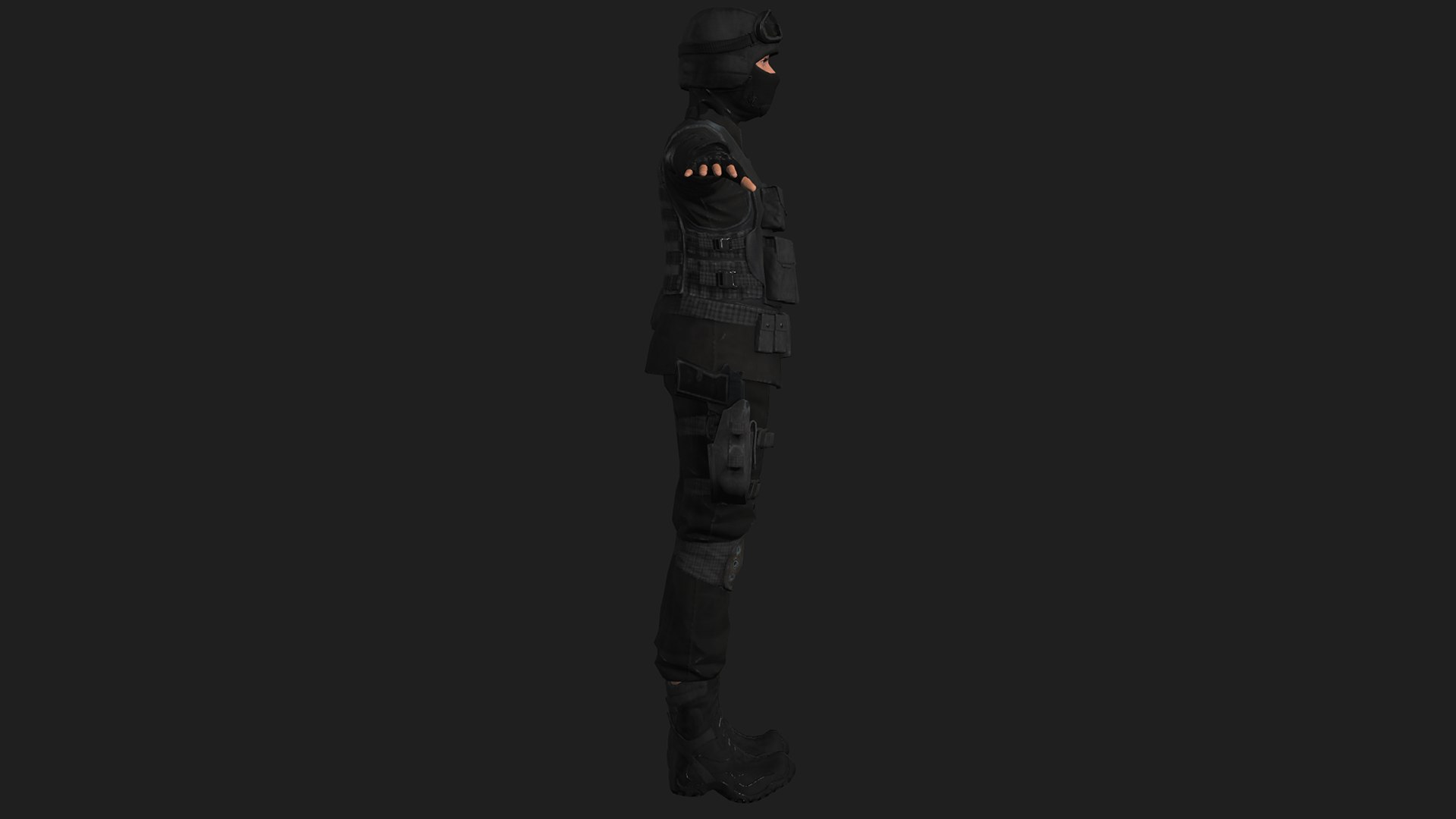 3D Swat Police Officer Model - TurboSquid 1663086