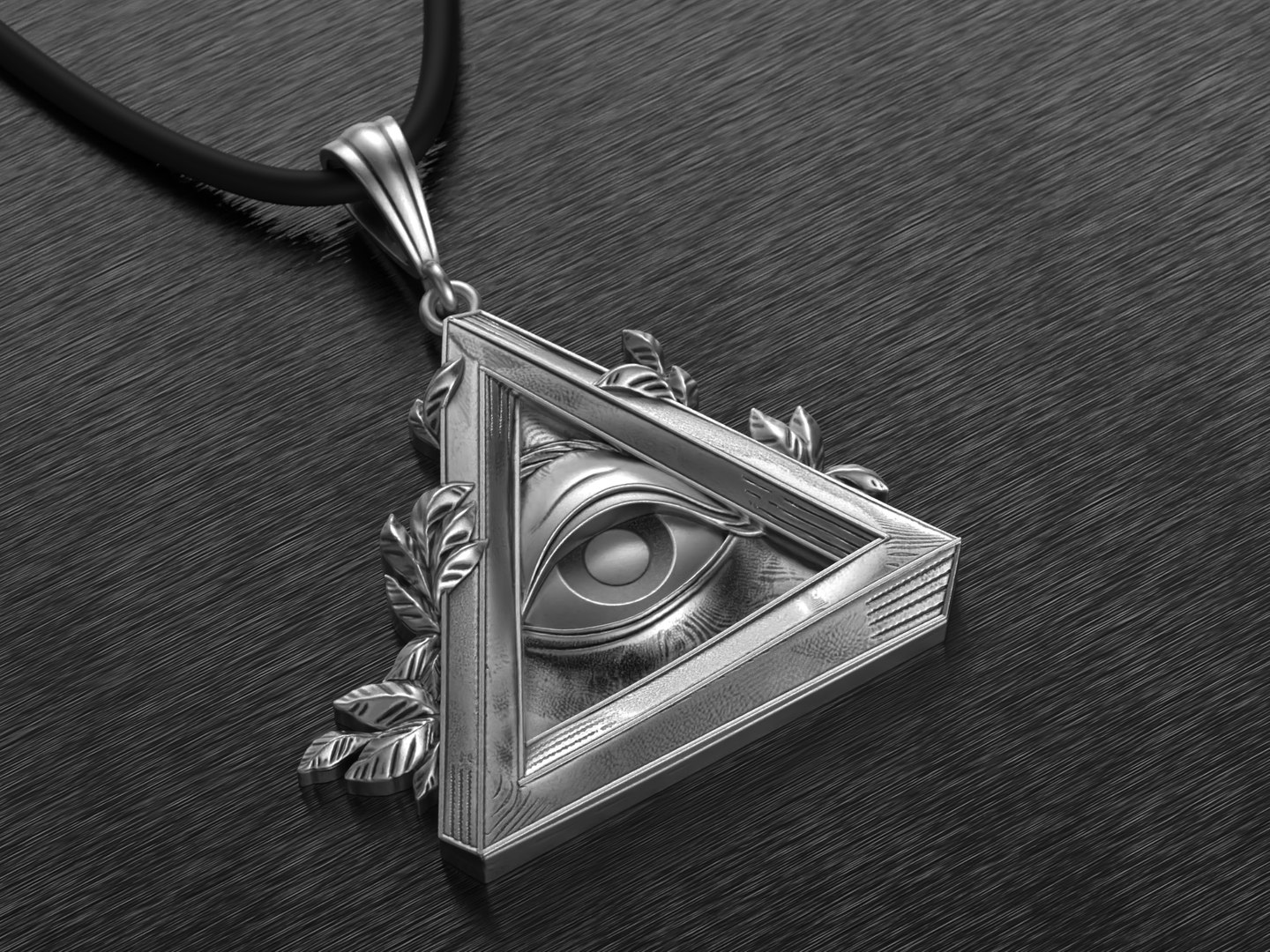 3D Jewelry Pendant Triangle with Eye Masonic Symbol 0321 Stl 3dm Fbx ...