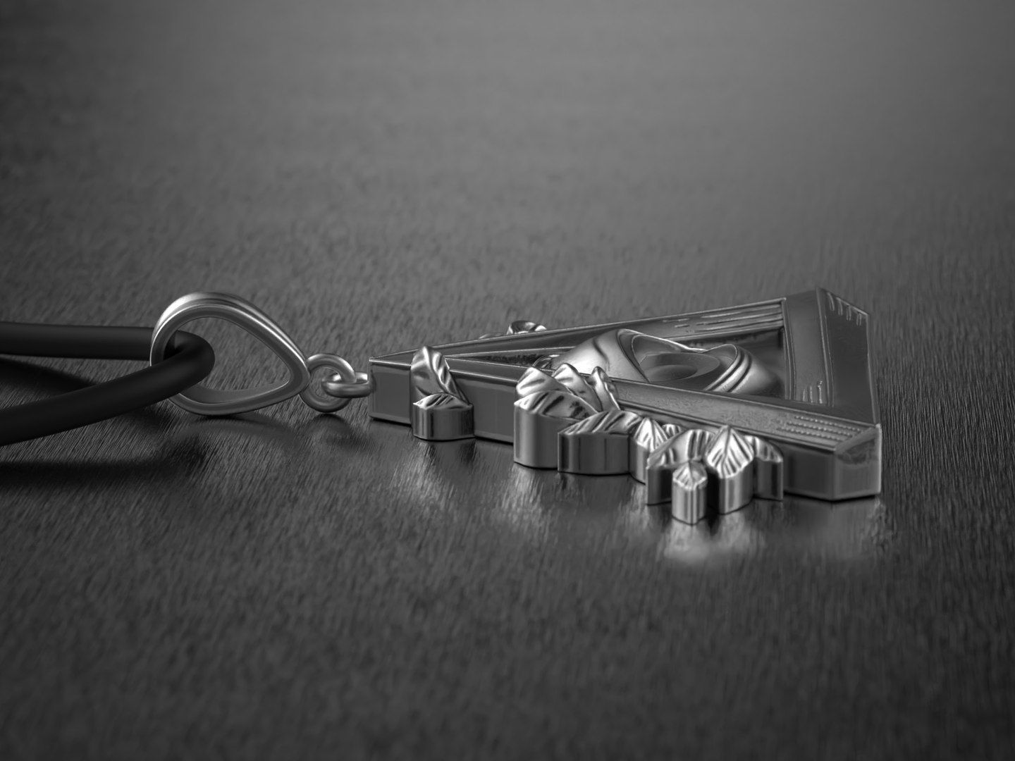 3D Jewelry Pendant Triangle with Eye Masonic Symbol 0321 Stl 3dm Fbx ...