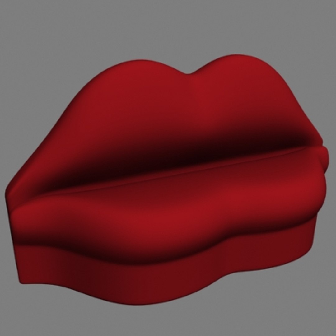 3d Lips Sofa Model