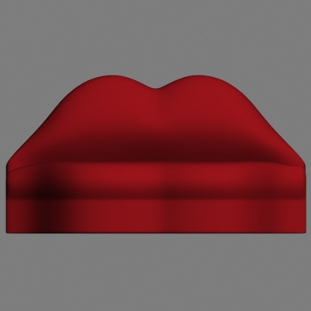 3d Lips Sofa Model