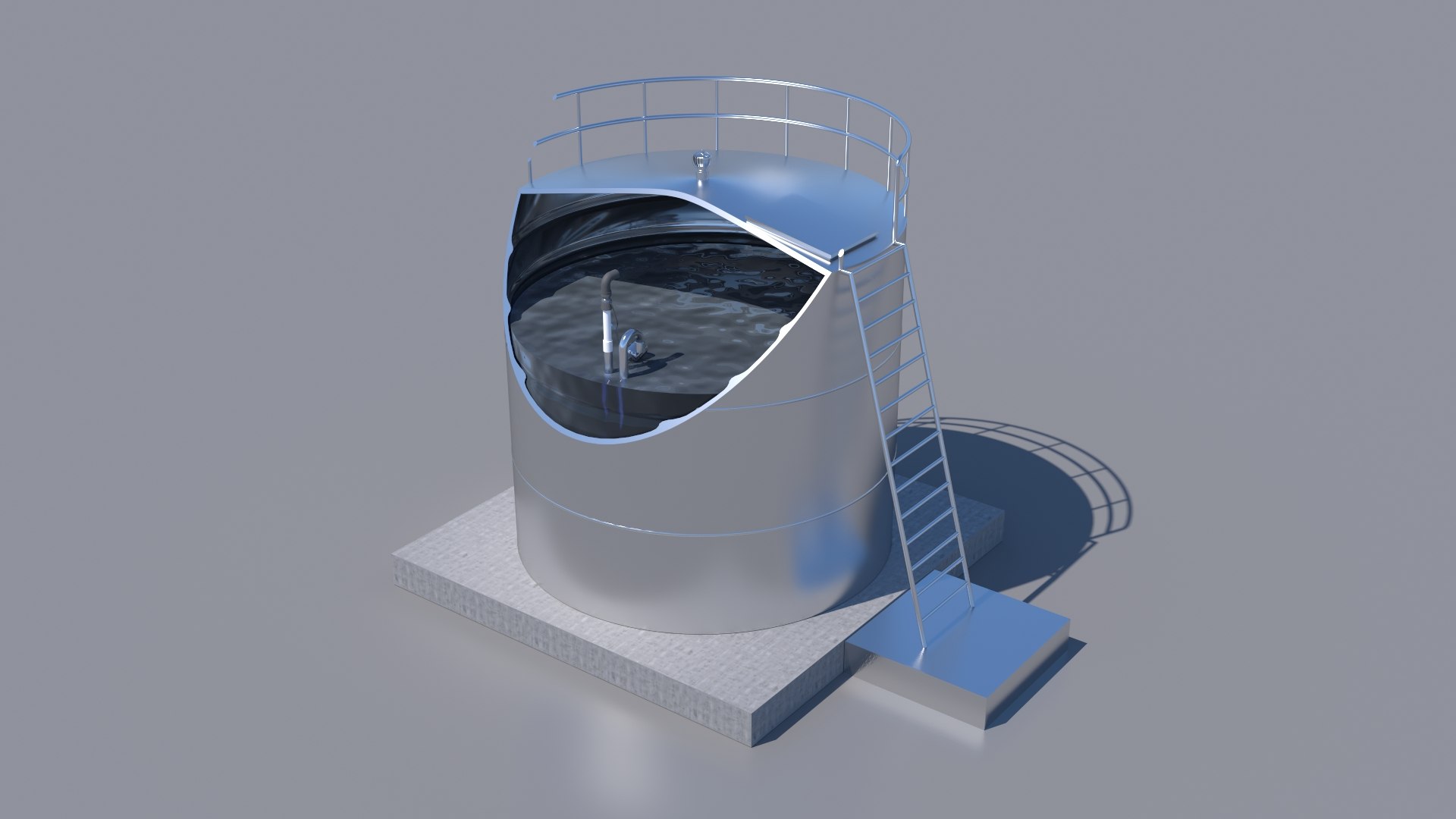 3D Water Tank - TurboSquid 1536983