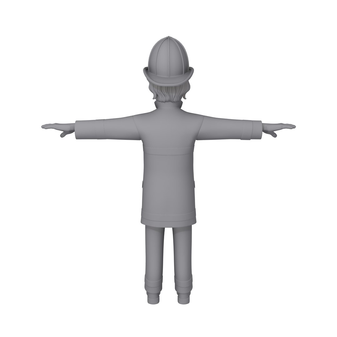 Fireman Cartoon 3D - TurboSquid 1552141