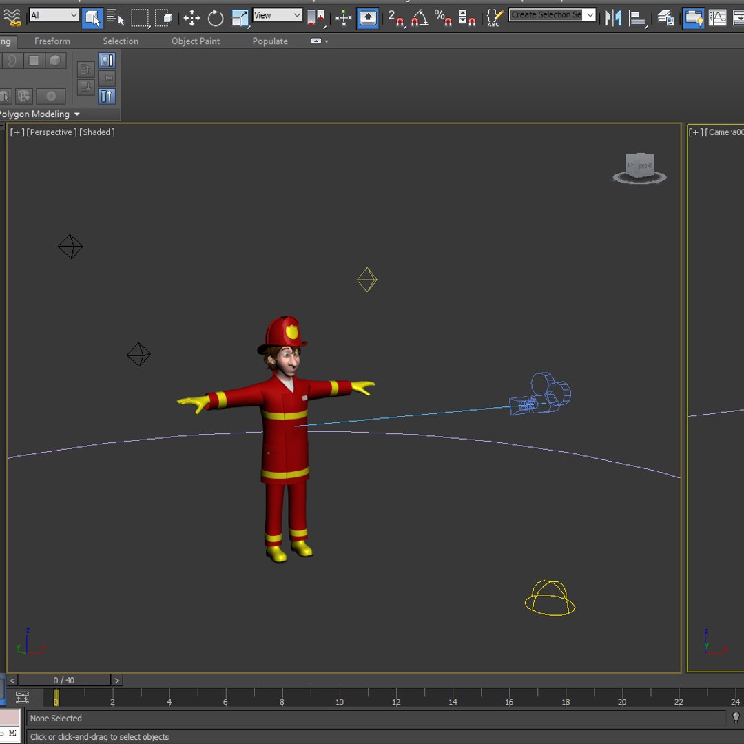 Fireman Cartoon 3D - TurboSquid 1552141